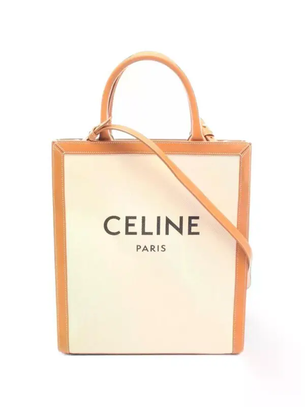 Celine 2010s Small Vertical Cabas Tote Bag - Neutrals