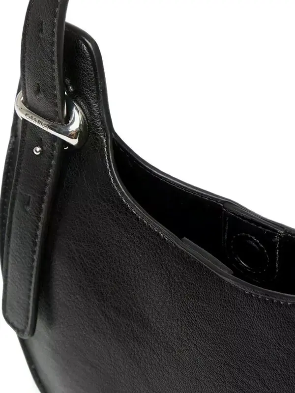 Calvin Klein Logo-embossed Crescent Shoulder Bag