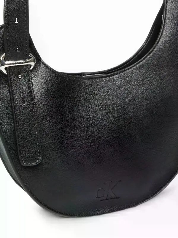 Calvin Klein Logo-embossed Crescent Shoulder Bag
