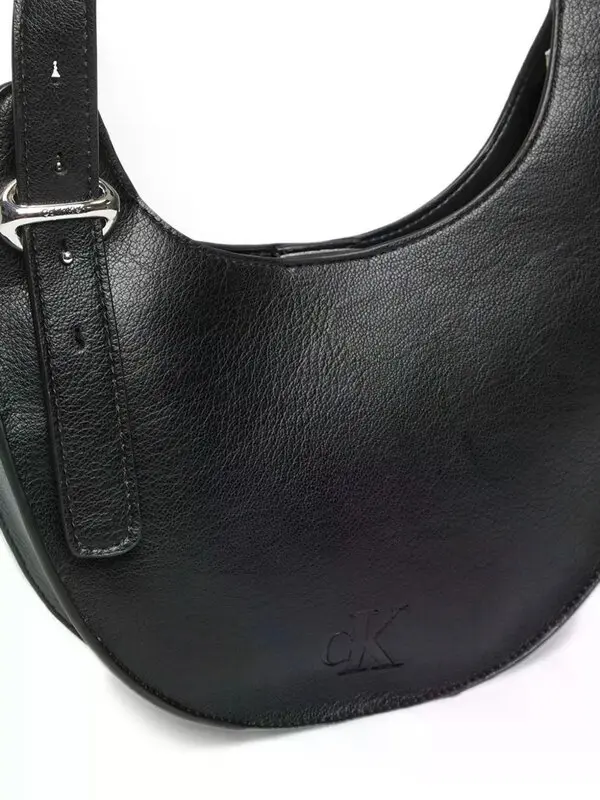 Calvin Klein Logo-embossed Crescent Shoulder Bag