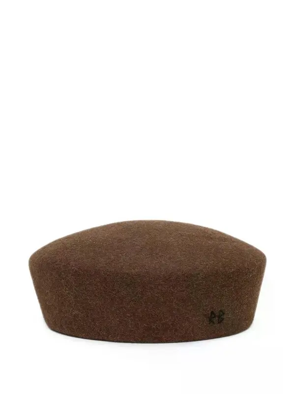 Ruslan Baginskiy Wool-felt Pillbox Hat - Brown