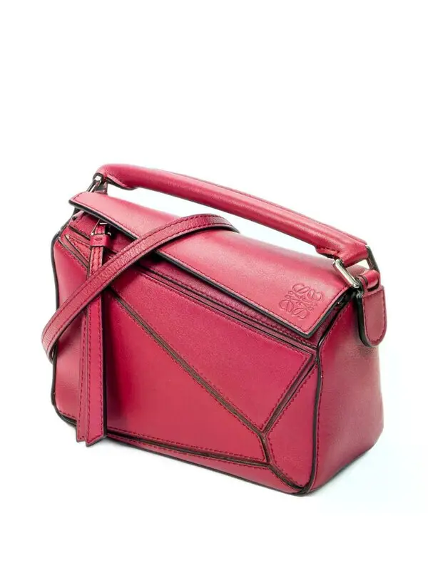 Loewe Mini Puzzle Shoulder Bag - Red