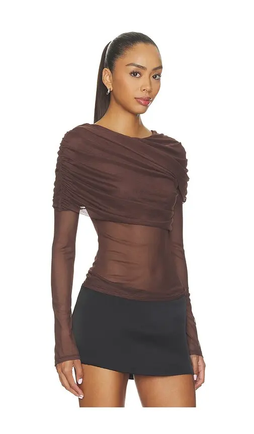 NIA Everleigh Top In Chocolate