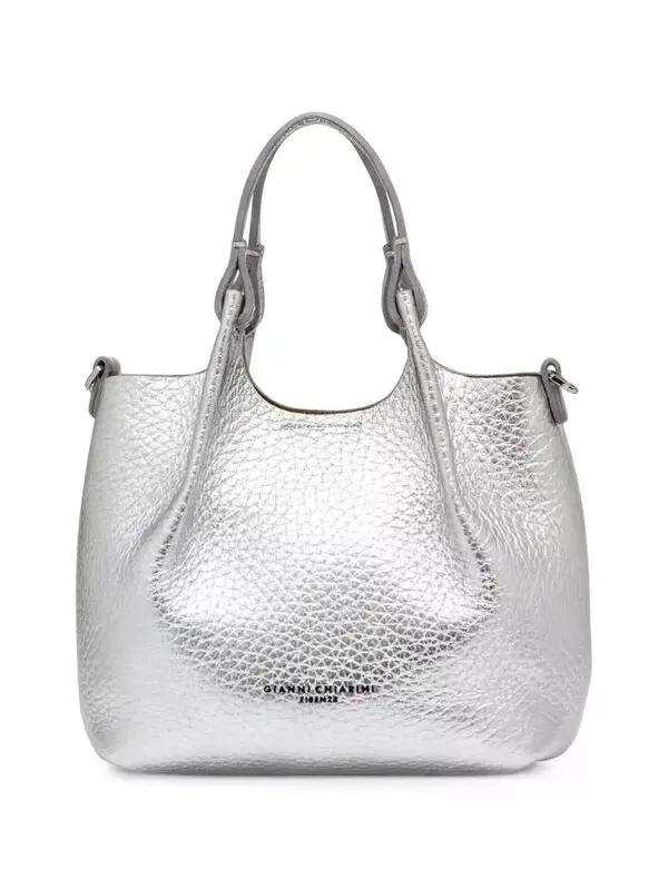 GIANNI CHIARINI Dua Metallic-finish Tote Bag - Silver
