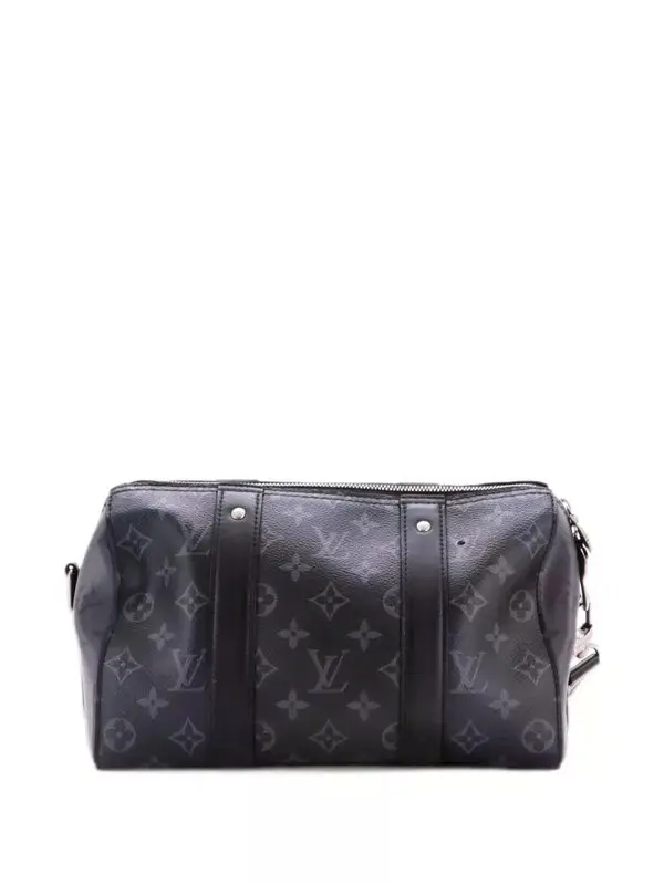 LOUIS VUITTON City Keepall Bag Reverse Monogram Eclipse Canvas Crossbody Bag
