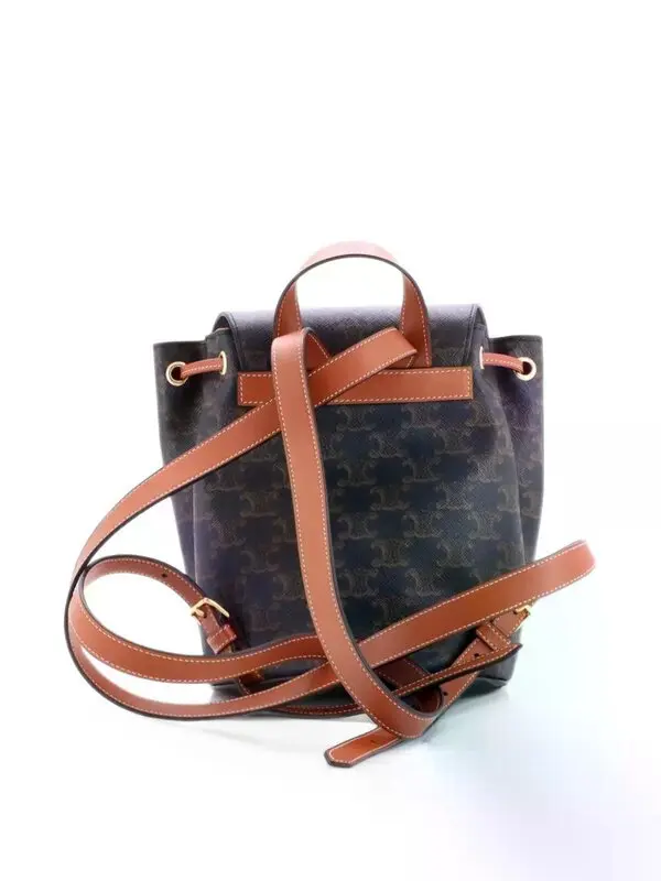 Celine Bonnie Triomphe Coated Canvas Mini Backpack