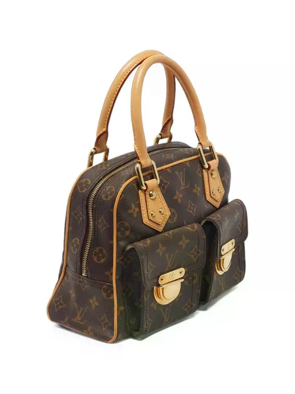 LOUIS VUITTON Pm Manhattan Monogram Canvas Tote Bag