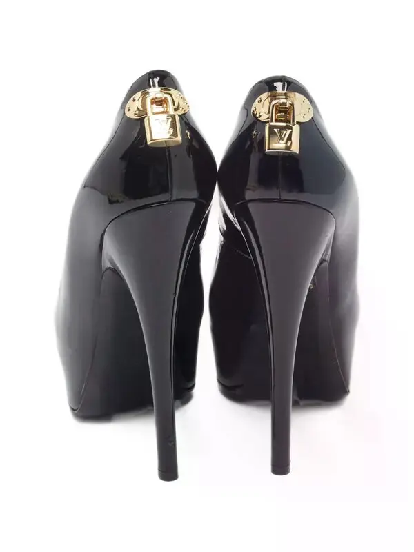 LOUIS VUITTON Oh Really! Patent Leather Platform Pumps