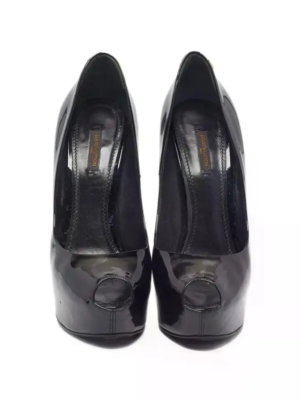 LOUIS VUITTON Oh Really! Patent Leather Platform Pumps