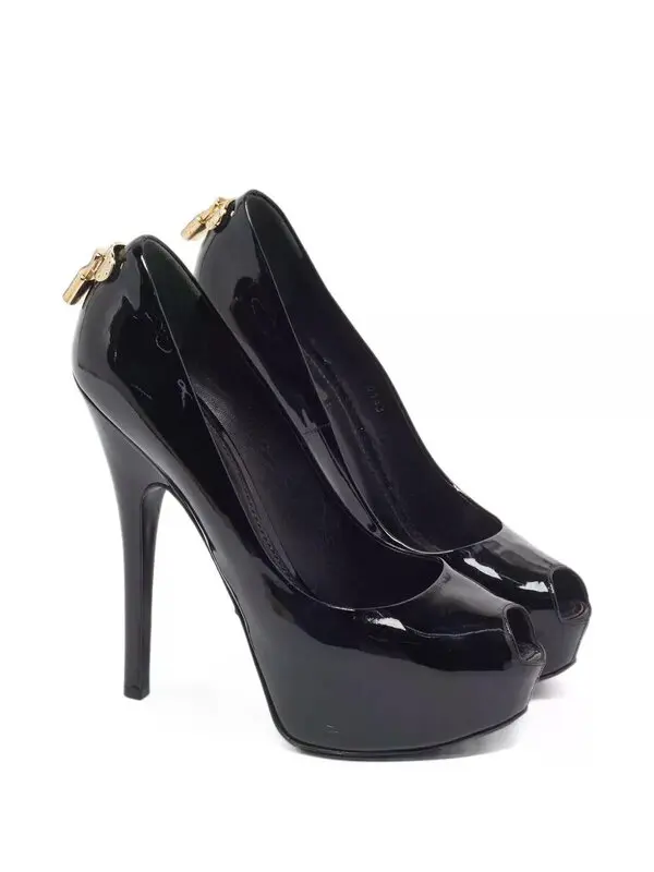 LOUIS VUITTON Oh Really! Patent Leather Platform Pumps