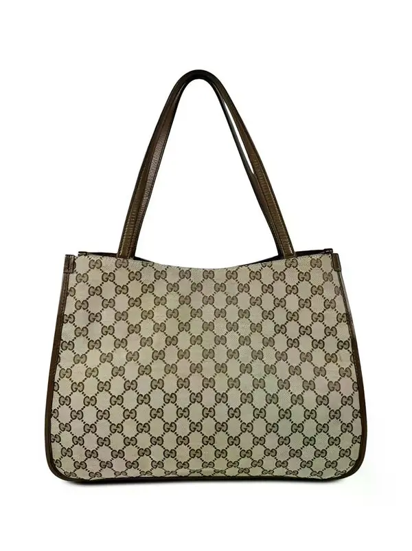 Gucci 2000-2015 Medium Gg Canvas Horsebit 1955 Tote Bag
