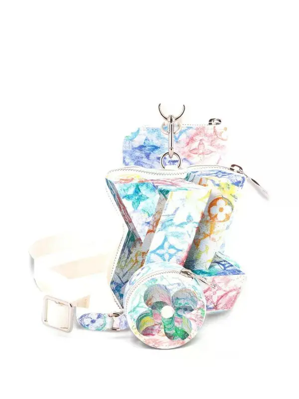LOUIS VUITTON Block Limited Edition Monogram Pastel Multicolor Crossbody Bag
