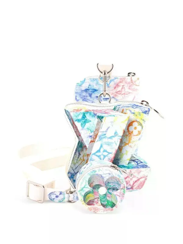 LOUIS VUITTON Block Limited Edition Monogram Pastel Multicolor Crossbody Bag - Multicolour