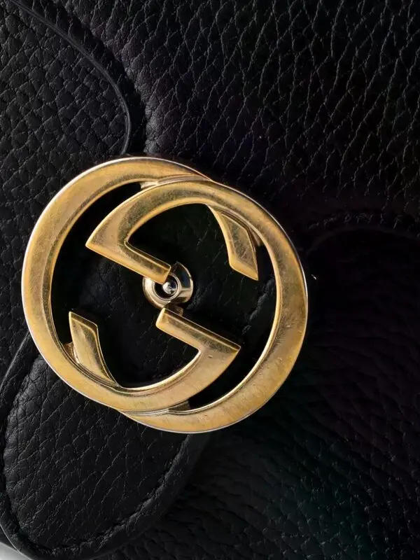 Gucci Interlocking Leather Medium Shoulder Bag