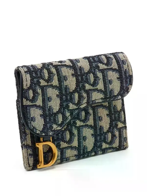 Dior 2021 Saddle Bloom Oblique Card Case