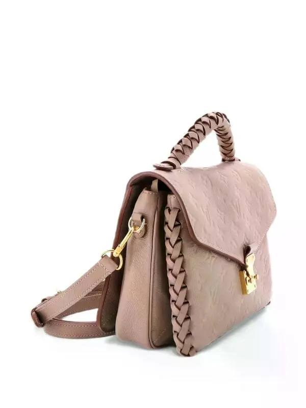 LOUIS VUITTON Braided Handle Pochette Metis Monogram Empreinte Leather Crossbody Bag
