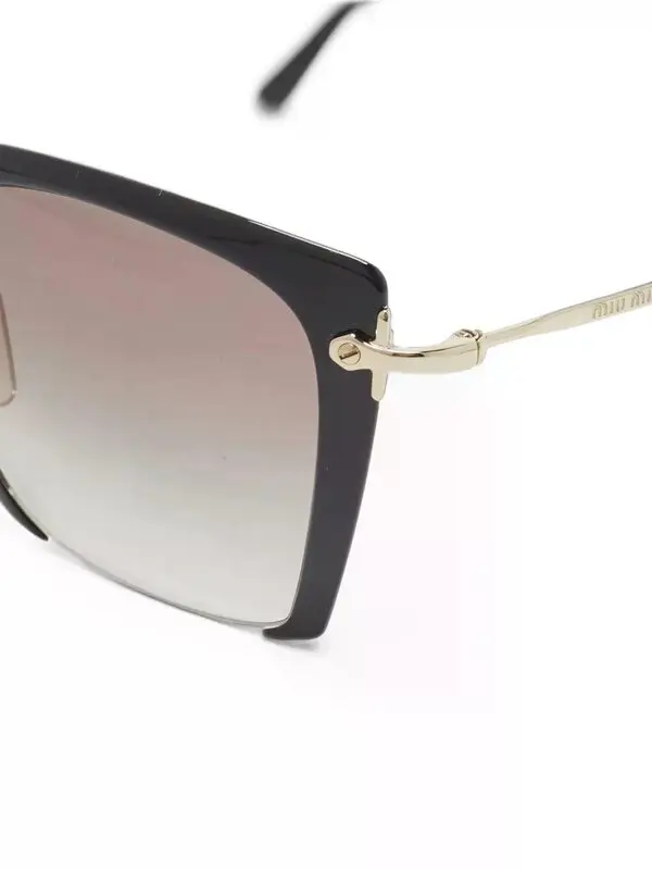 Miu Miu Half-rim Cat-eye Sunglasses