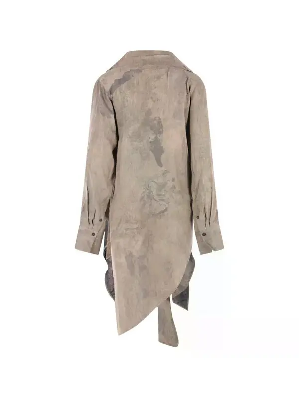ZIGGY CHEN Draped Asymmetric Blouse