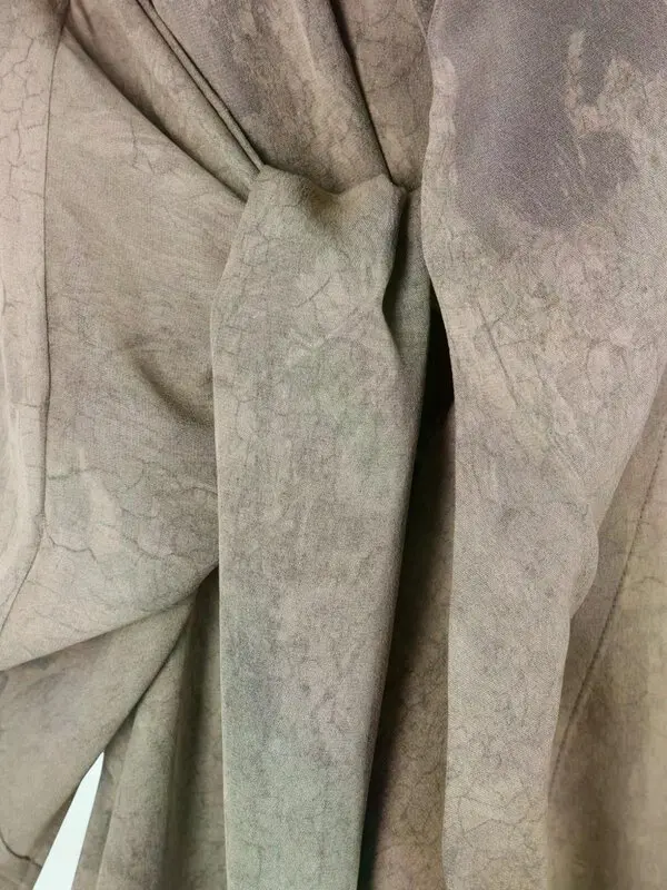 ZIGGY CHEN Draped Asymmetric Blouse