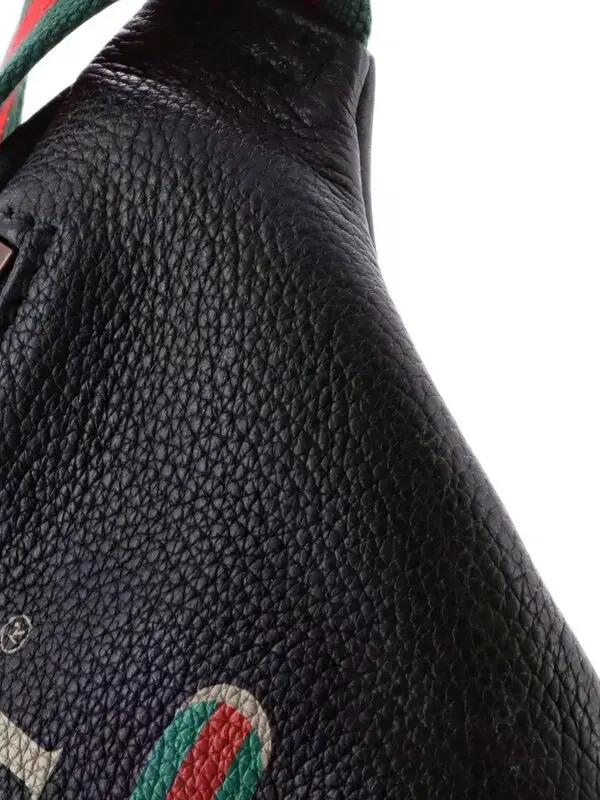Gucci Logo Printed Leather Small Belt Bag
