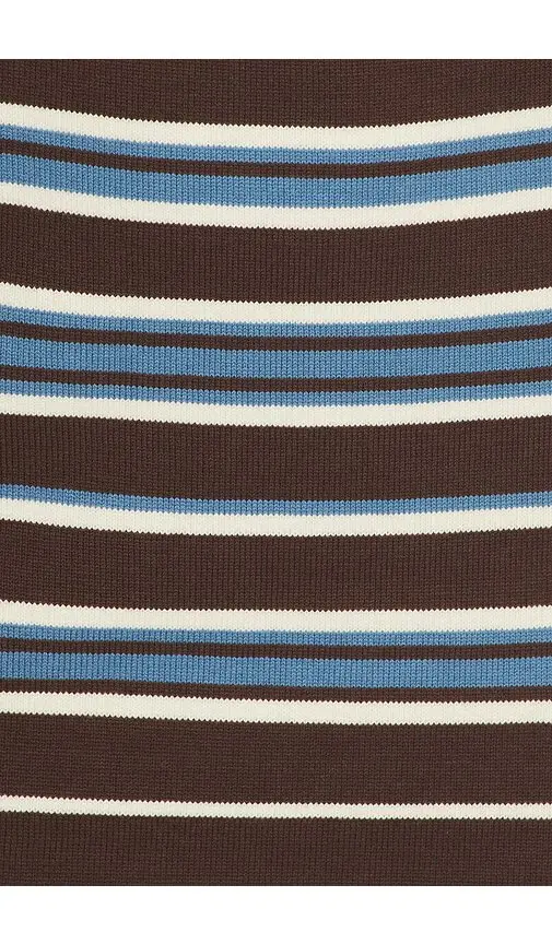 LOVERS AND FRIENDS Saara Stripe Sweater Dress In Brown