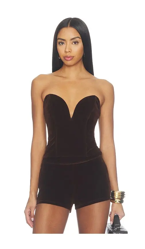 Superdown Eva Sweetheart Top
