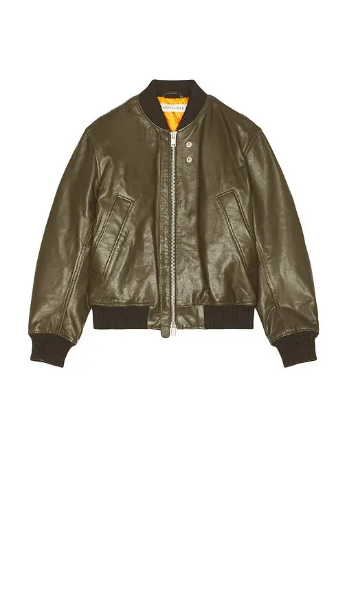 SUNFLOWER Leather Flight Jacket