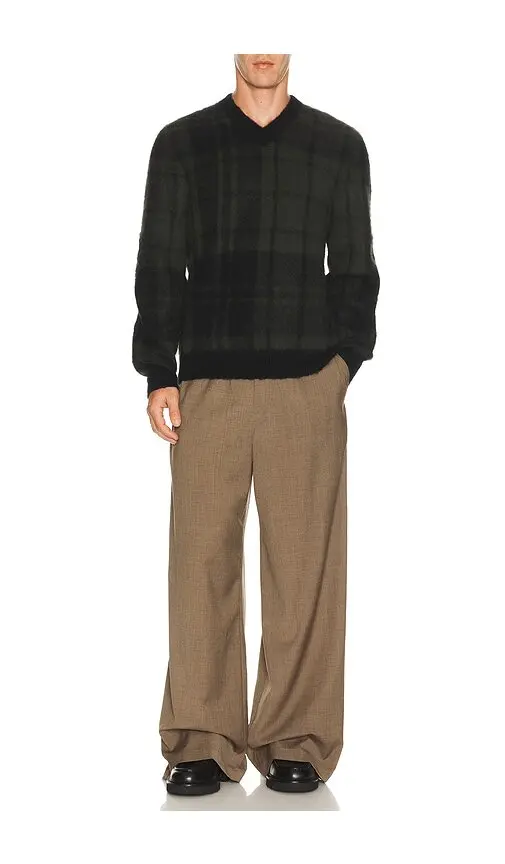 Barbour Hunham Tartan V-neck Sweater