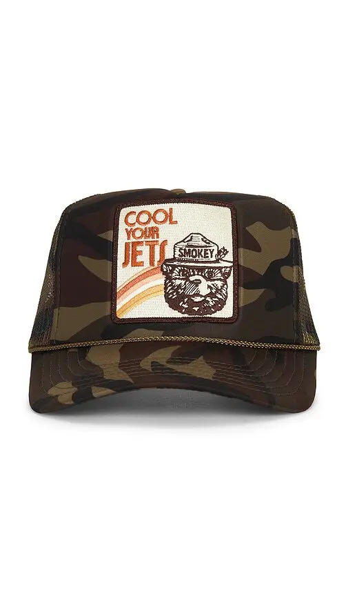 FRIDAY FEELIN Cool Your Jets Hat In Green - Camo
