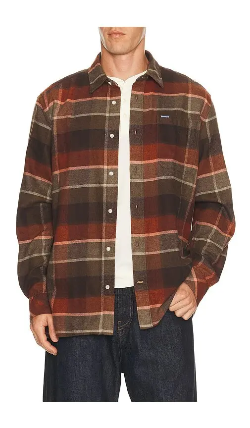 Barbour Copswell Relaxed Checked Shirt In Brown - Beech