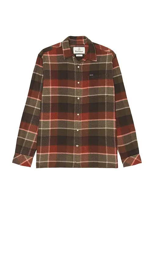 Barbour Copswell Relaxed Checked Shirt In Brown