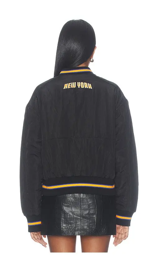Terez New York Knicks Cropped Bomber Jacket