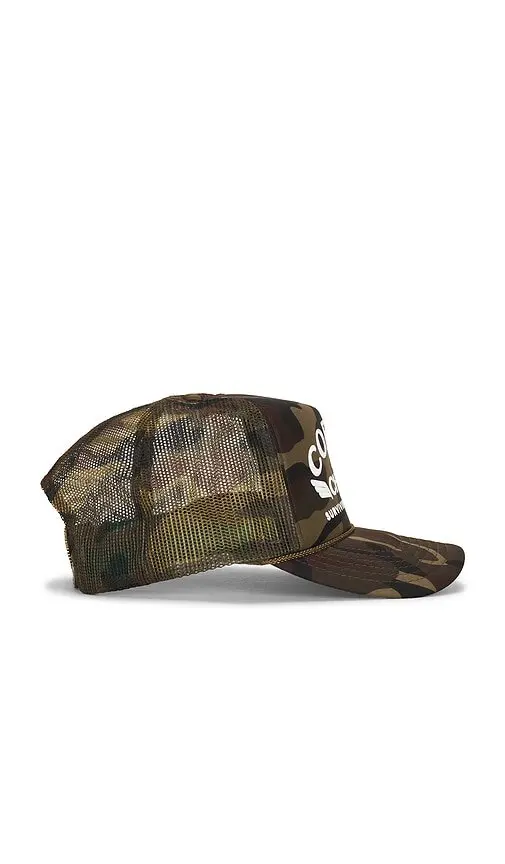 FRIDAY FEELIN Coffee & Chaos Hat In Green
