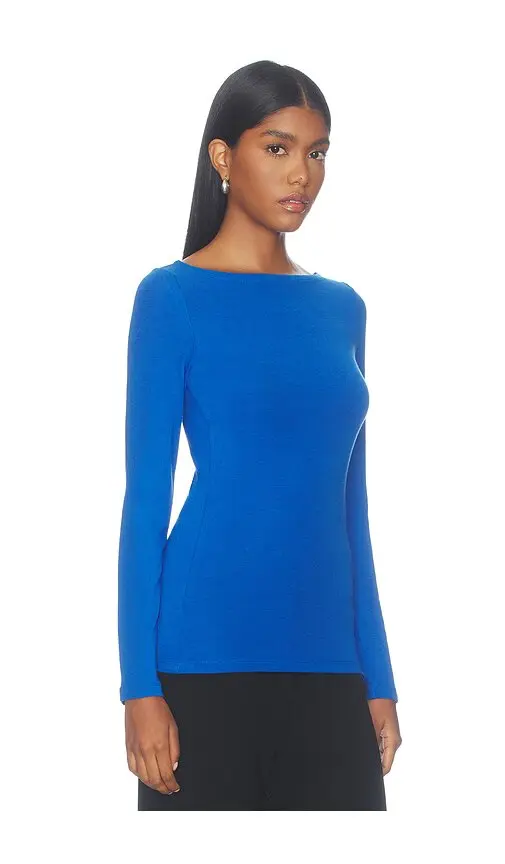 ARTLESS Lane Boatneck Top In Blue