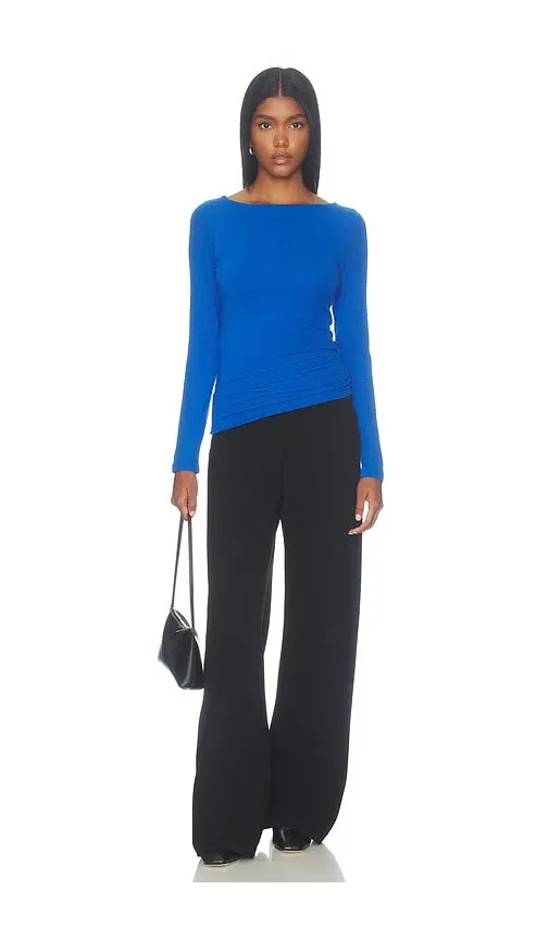 ARTLESS Lane Boatneck Top In Blue