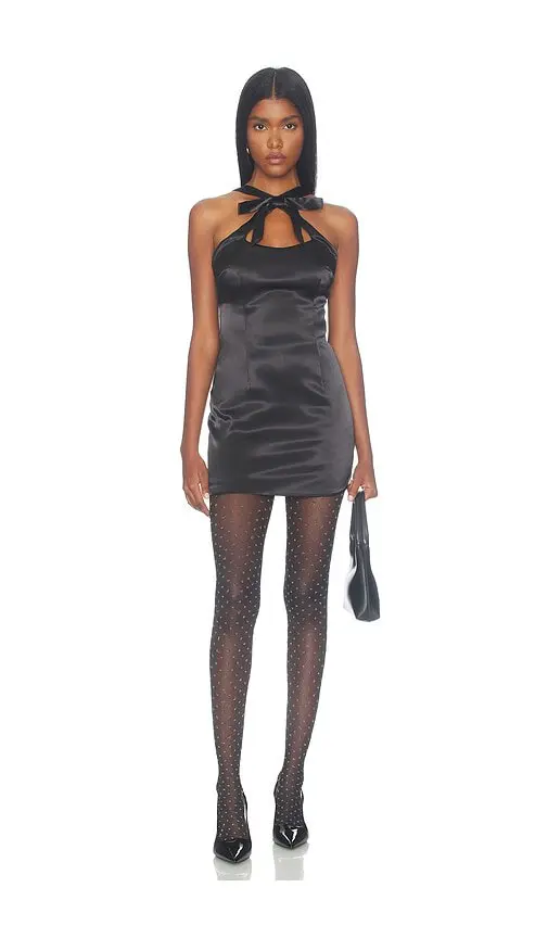 MORE TO COME Cierra Mini Dress - Black