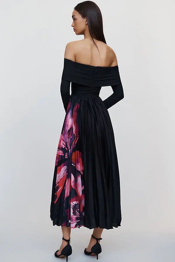 HUTCH Agnes Off Shoulder Maxi Dress