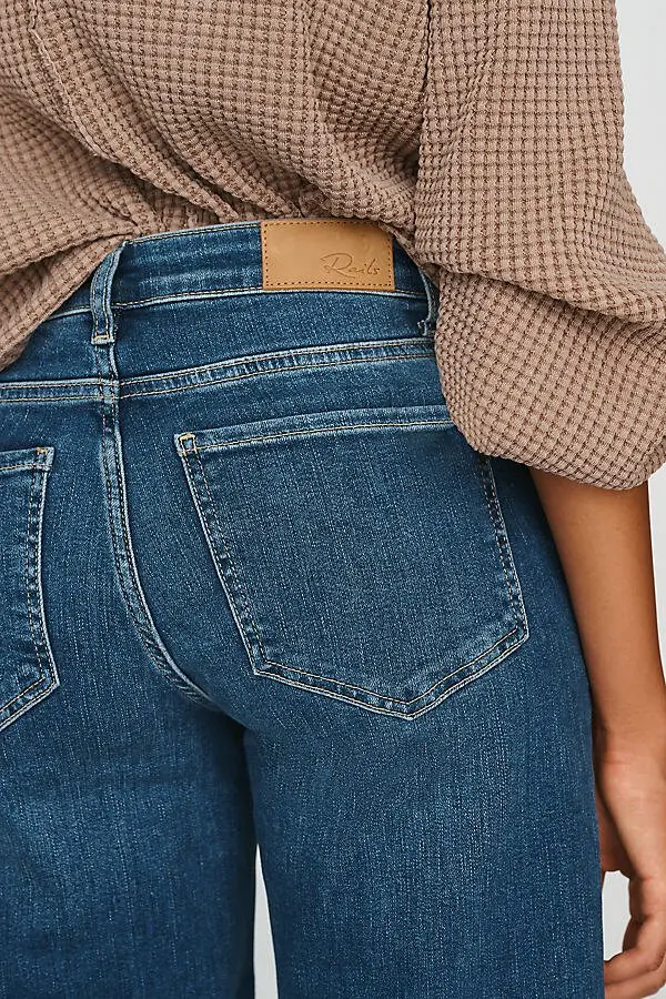 Rails Getty Low Rise Wide Leg Jeans - Lagoon