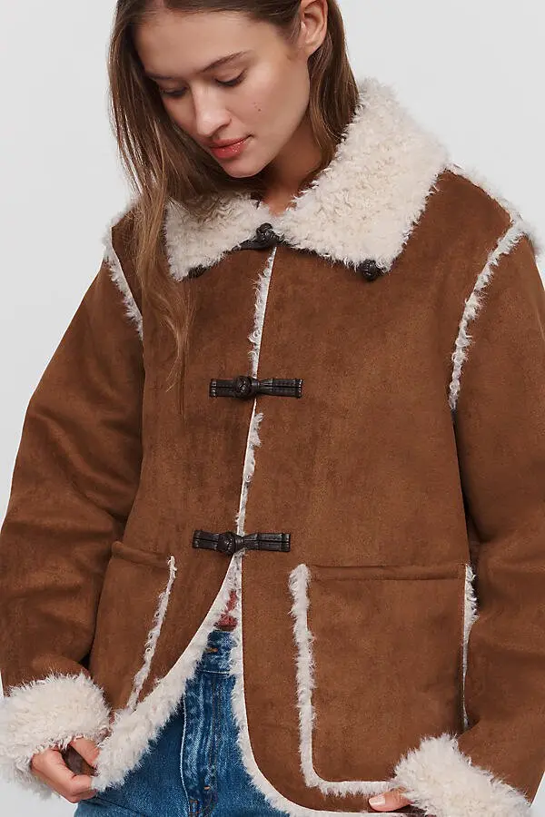Anthropologie Faux Suede Jacket