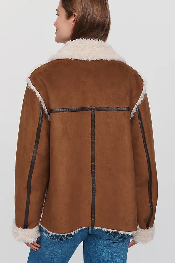 Anthropologie Faux Suede Jacket