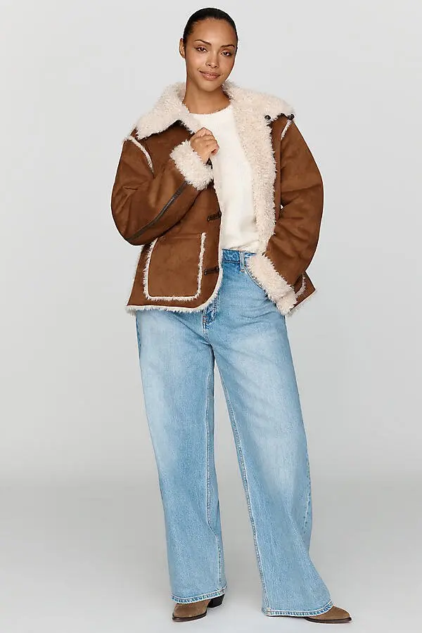 Anthropologie Faux Suede Jacket