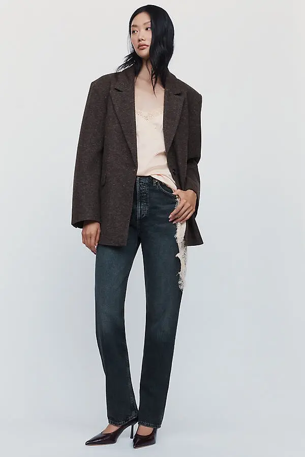 AGOLDE 90's Pch Waist High Rise Straight Leg Jeans - Central