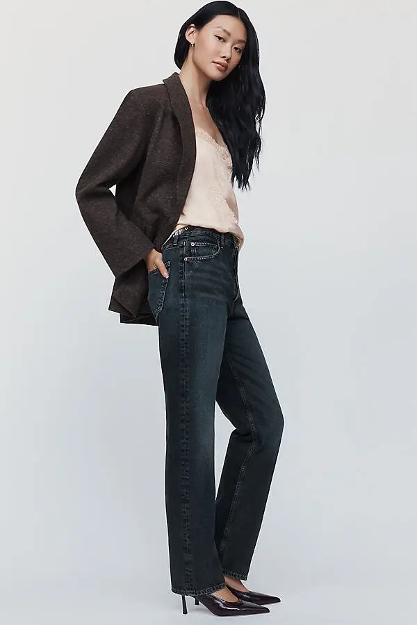 AGOLDE 90's Pch Waist High Rise Straight Leg Jeans
