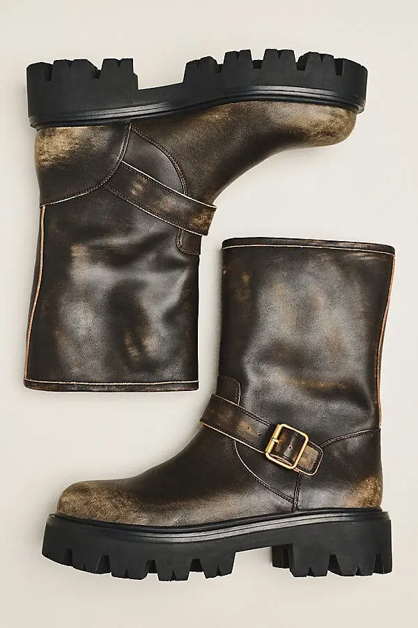 SILENT D Practical Stompy Boots - Brown