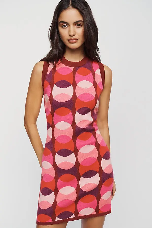 HUTCH Meritt Shift Dress - Pink Pattern