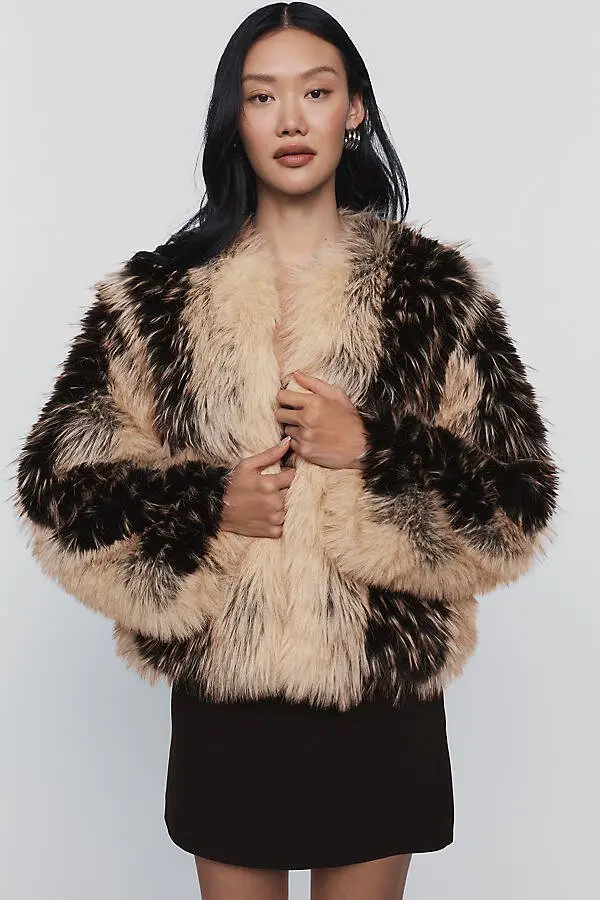 ICHI Ihflaxa Faux Fur Jacket