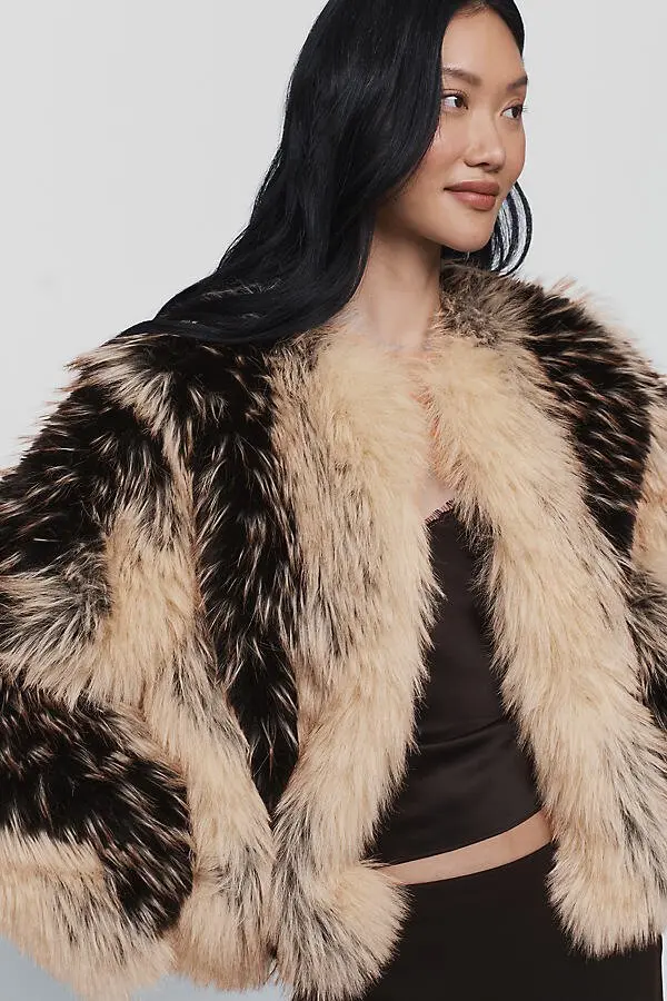 ICHI Ihflaxa Faux Fur Jacket