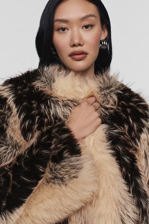 ICHI Ihflaxa Faux Fur Jacket