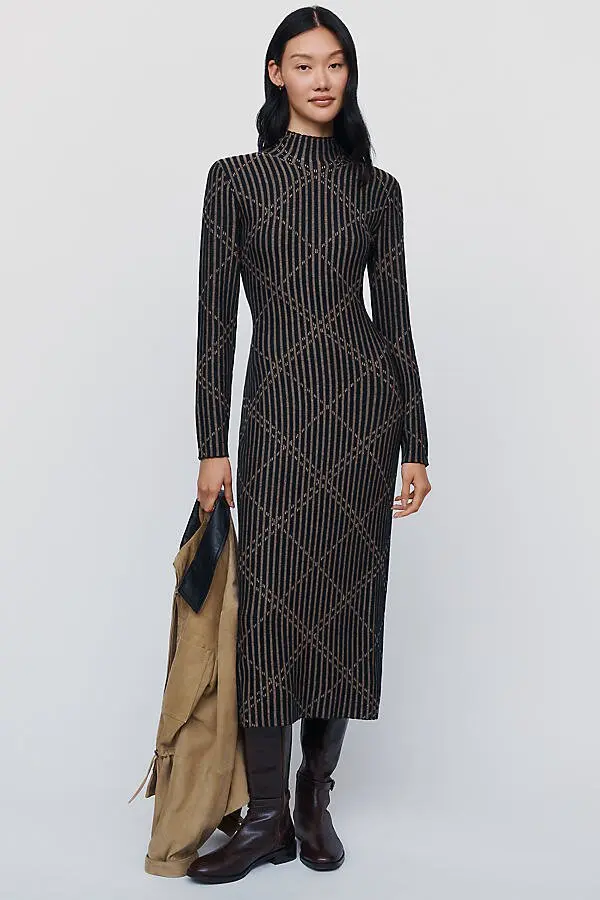 Barbour Ada Cotton Wool Knit Midi Dress