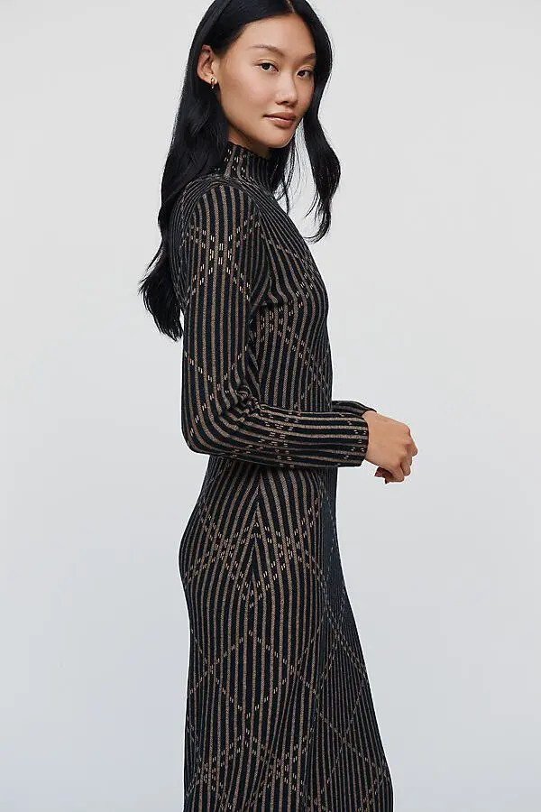 Barbour Ada Cotton Wool Knit Midi Dress